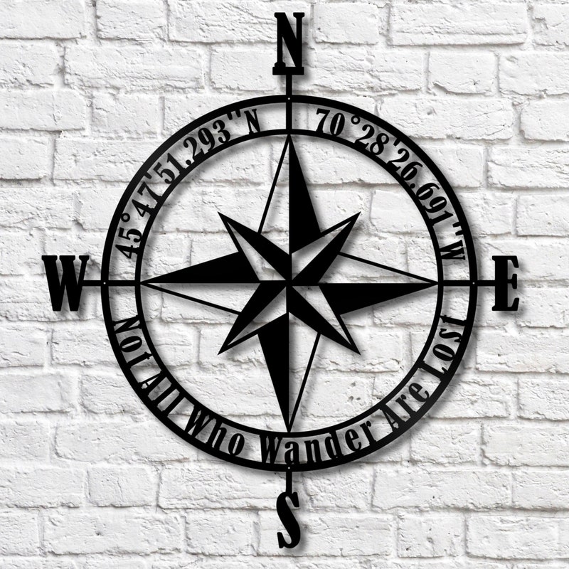 Compass Wall Art - Etsy