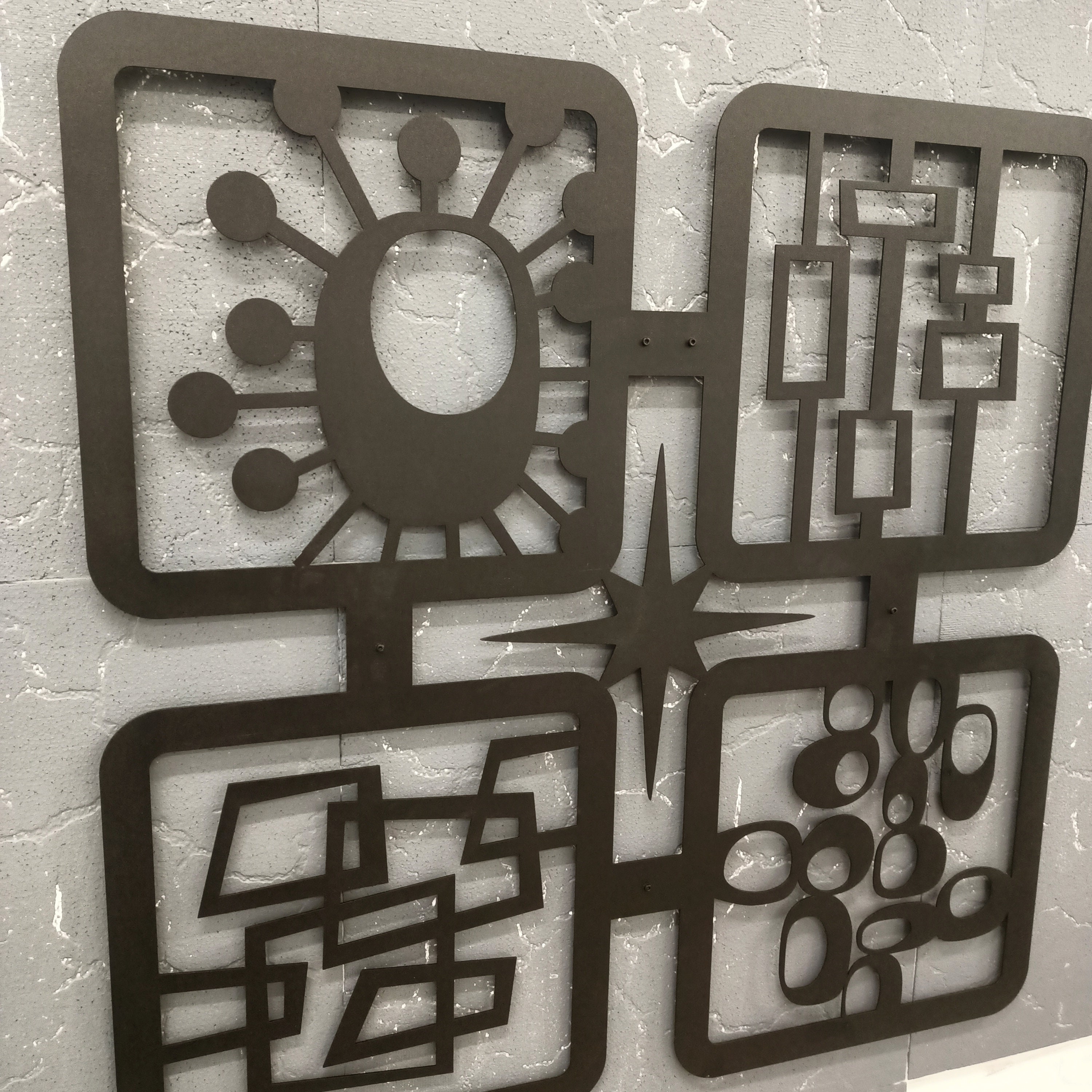 Mid Century Modern Wall Decor Modern Wall Art Metal Retro - Etsy