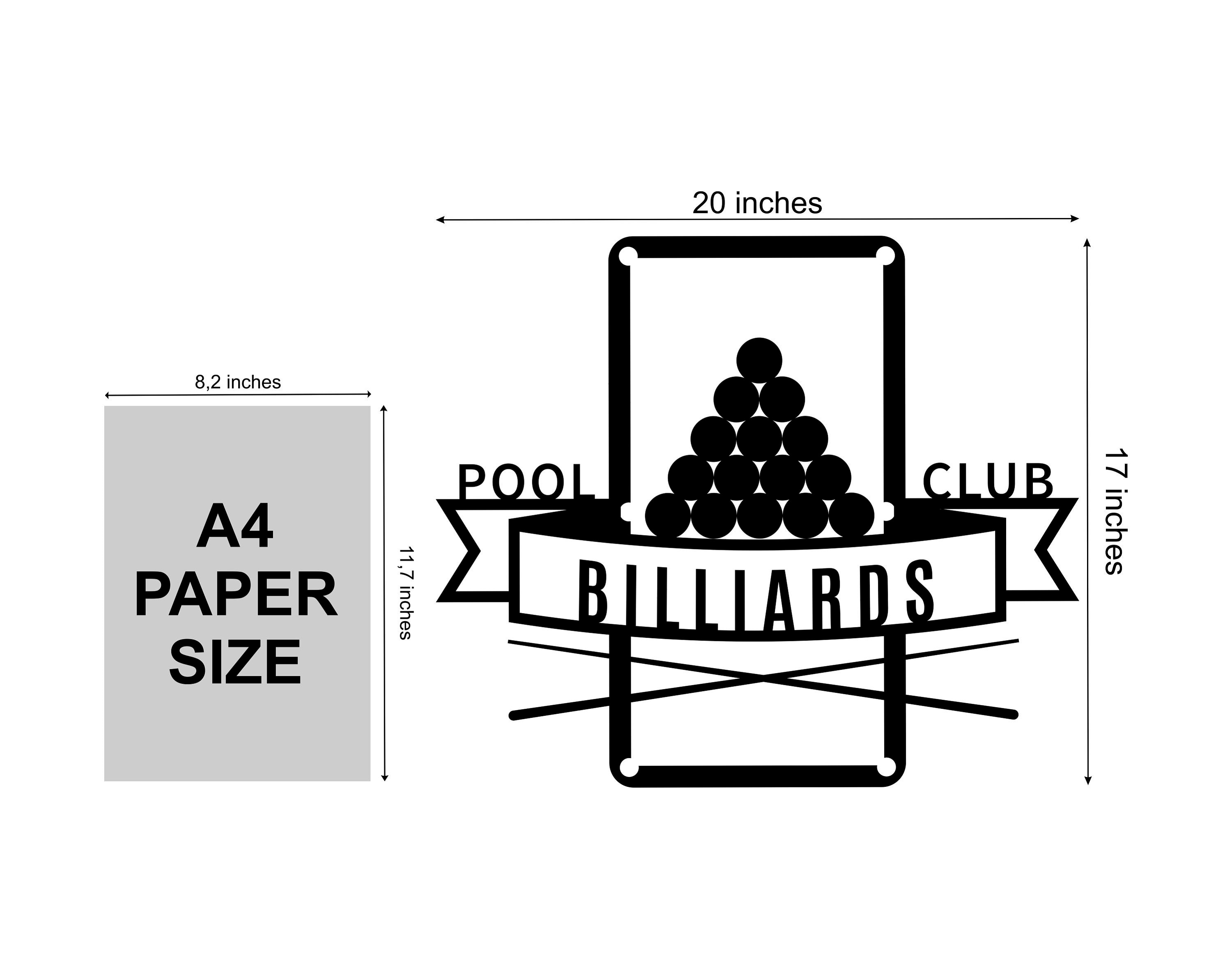 Billiards Decor Snooker Metal Wall Sign Man Cave Wall Art - Etsy