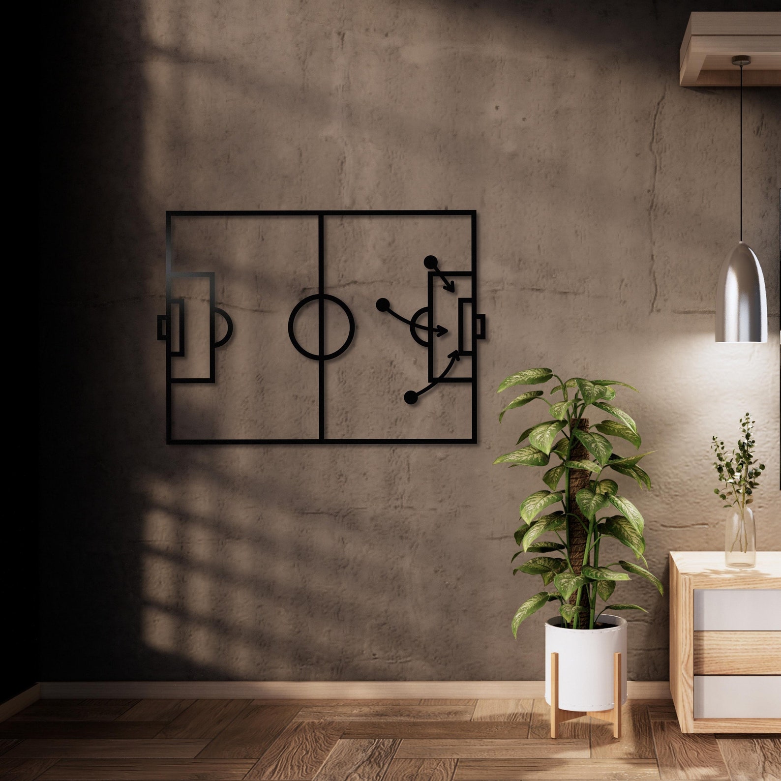 Soccer Tactics Metal Wall Decor Gift for Coach - Etsy