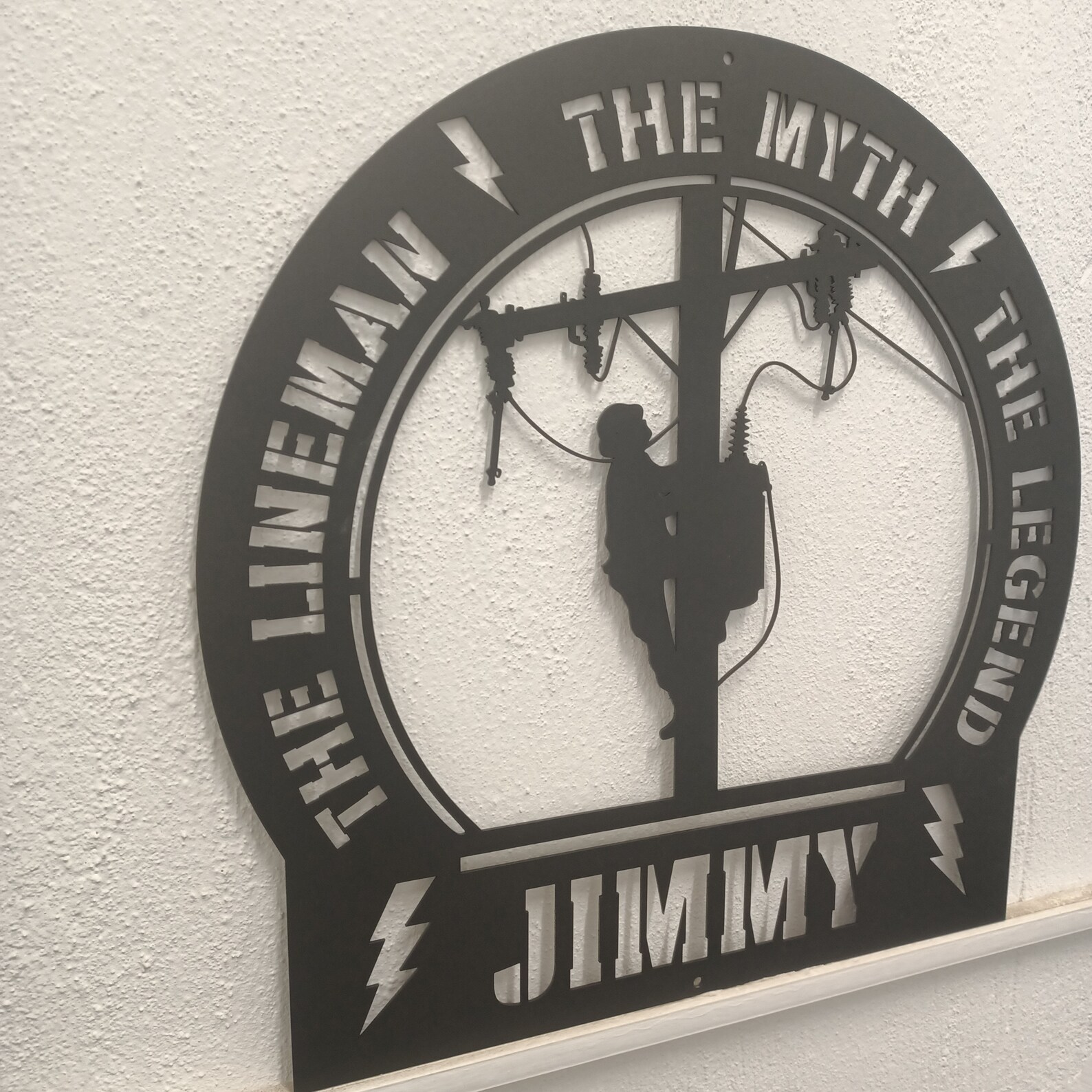 Lineman Wall Decor Custom Lineman Name Sign Lineman Home - Etsy