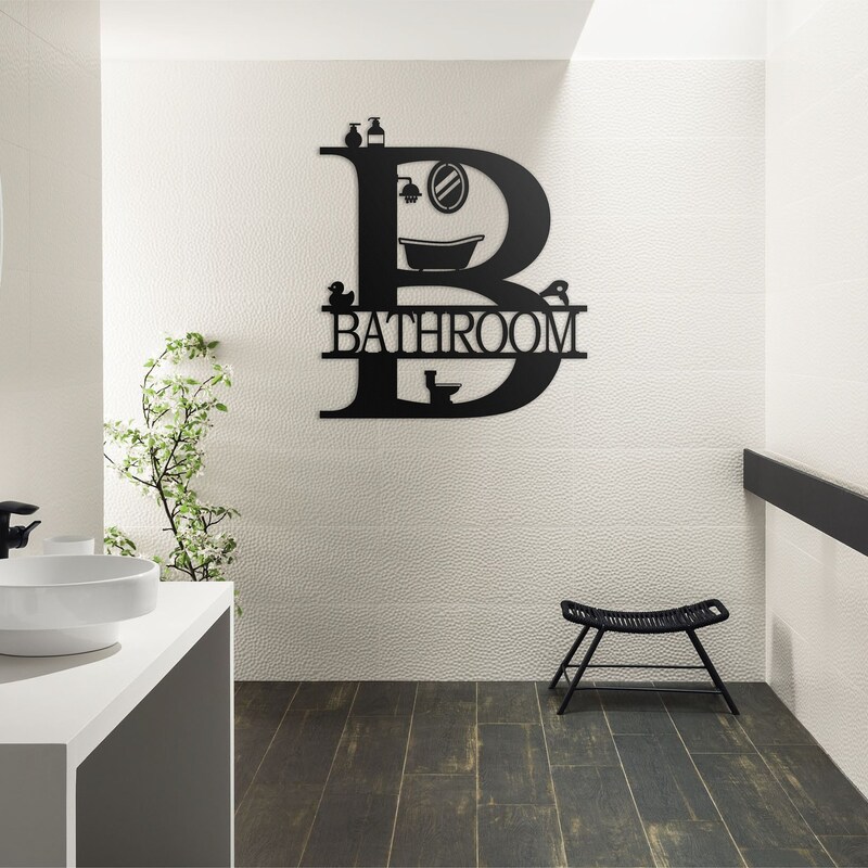 Bathroom Wall Signs - Etsy