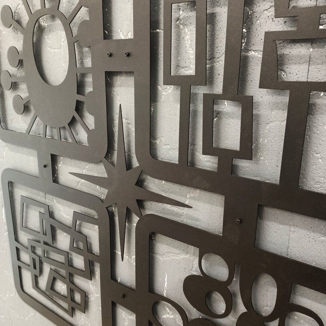 Mid Century Modern Wall Decor Modern Wall Art Metal Retro - Etsy