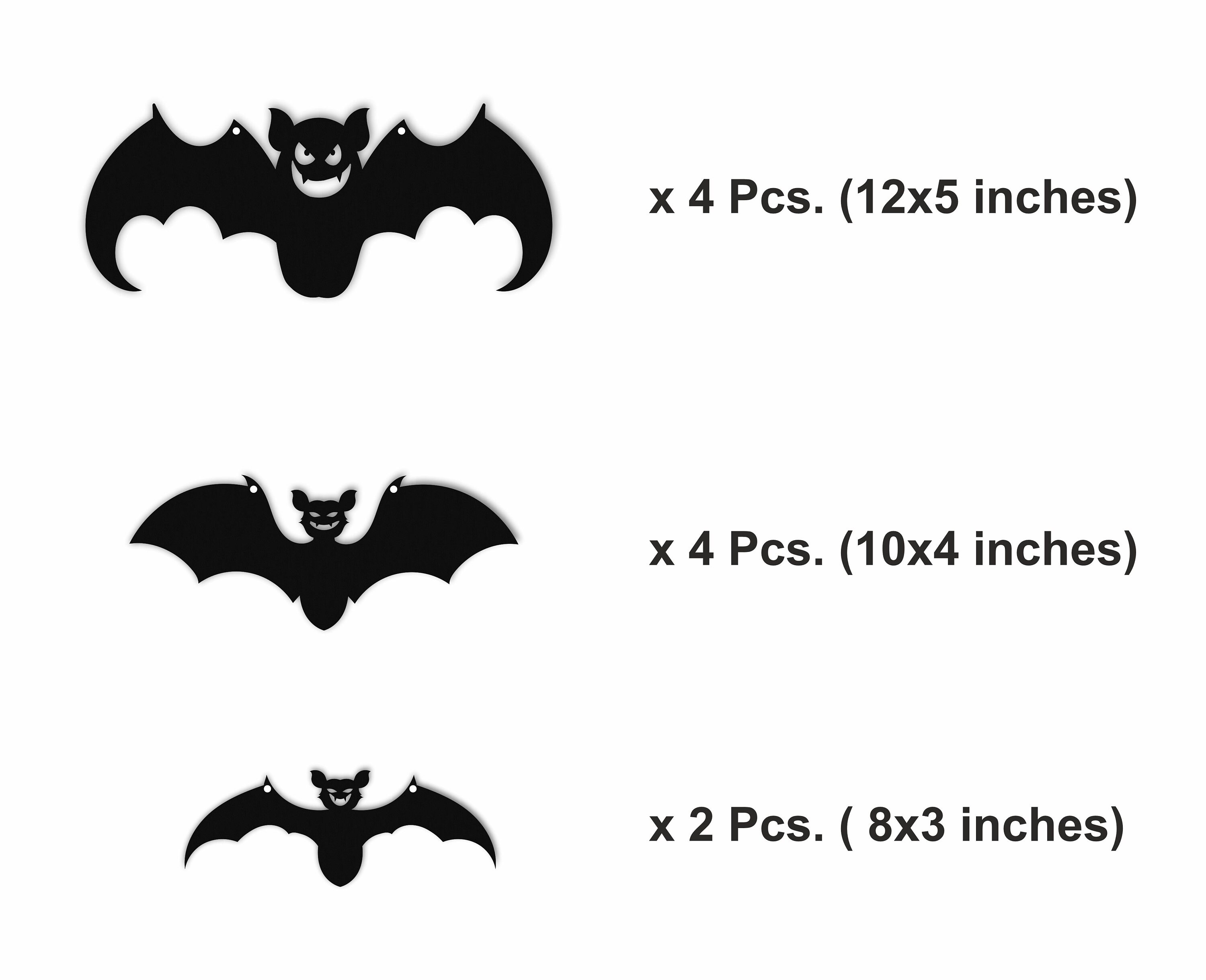 Metal Scary Bats for Halloween 10 Pcs Hanging Bats Decor - Etsy