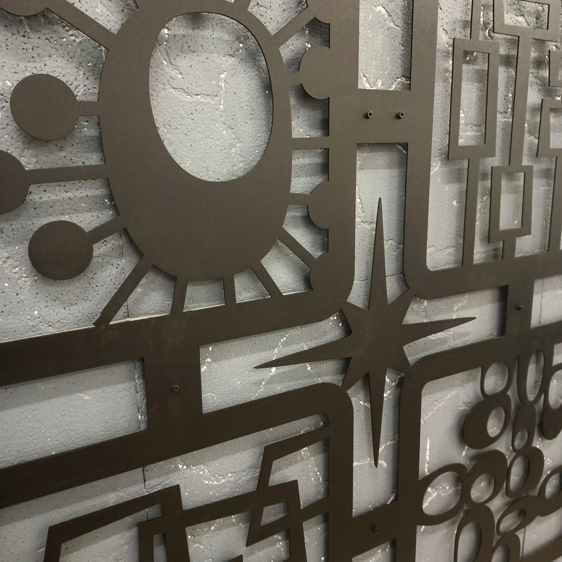 Mid Century Modern Wall Decor Modern Wall Art Metal Retro - Etsy