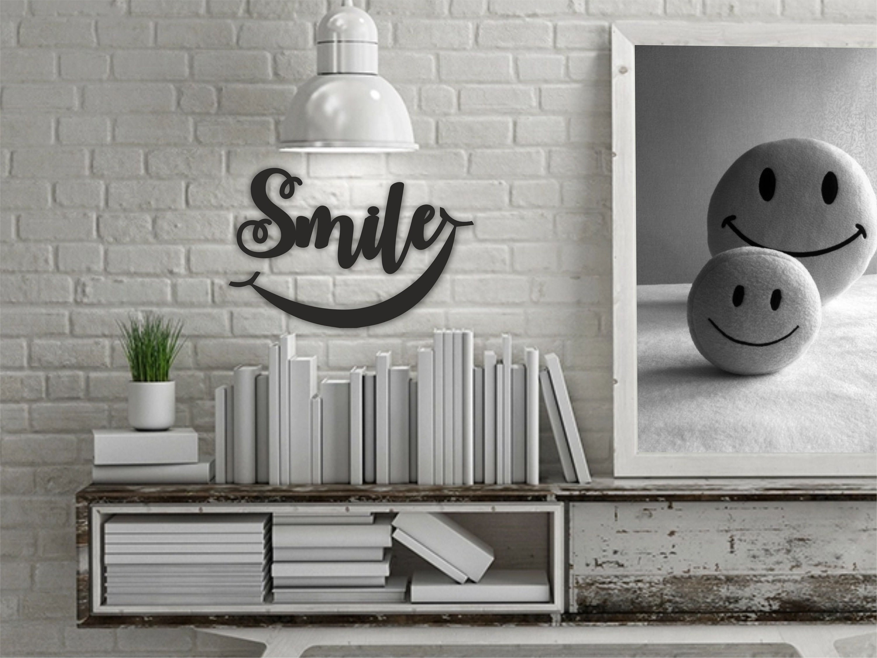 Smile Wall Art Smile Metal Wall Decor Smile Sign Dentist - Etsy