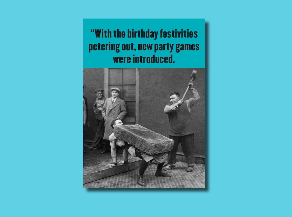 Birthday Card Male Humor Funny - Etsy