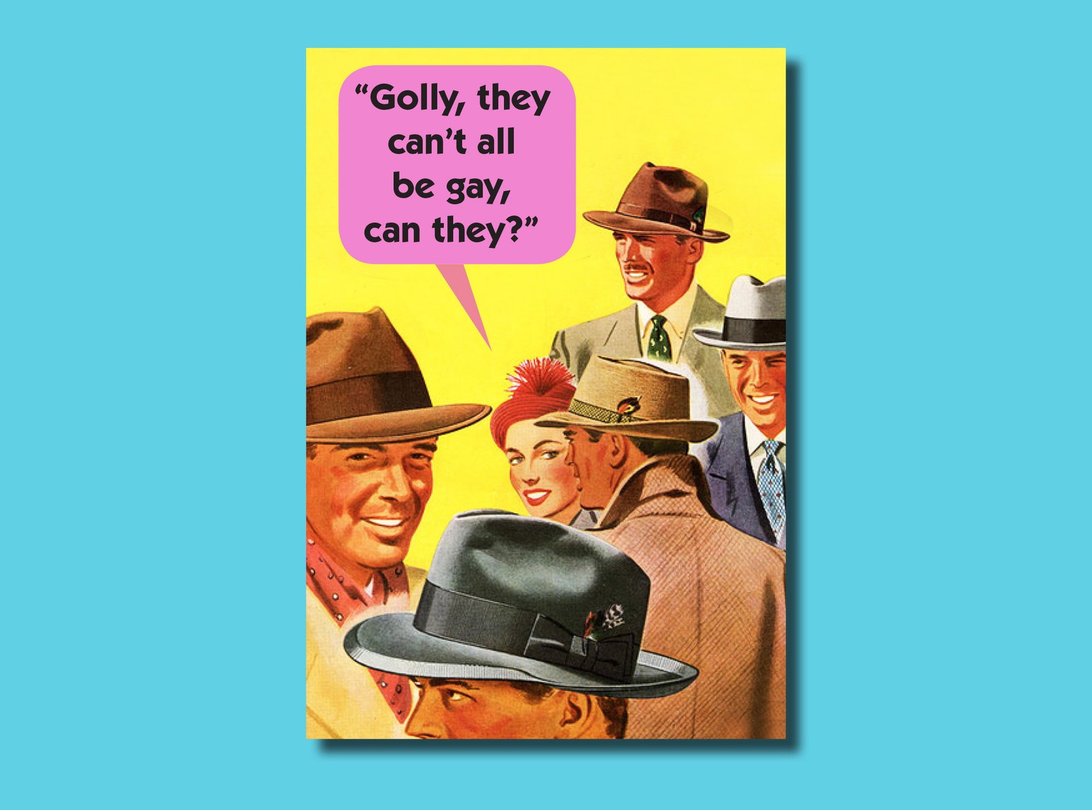 Gay Male Humor Card All Occasion Funny - Etsy UK