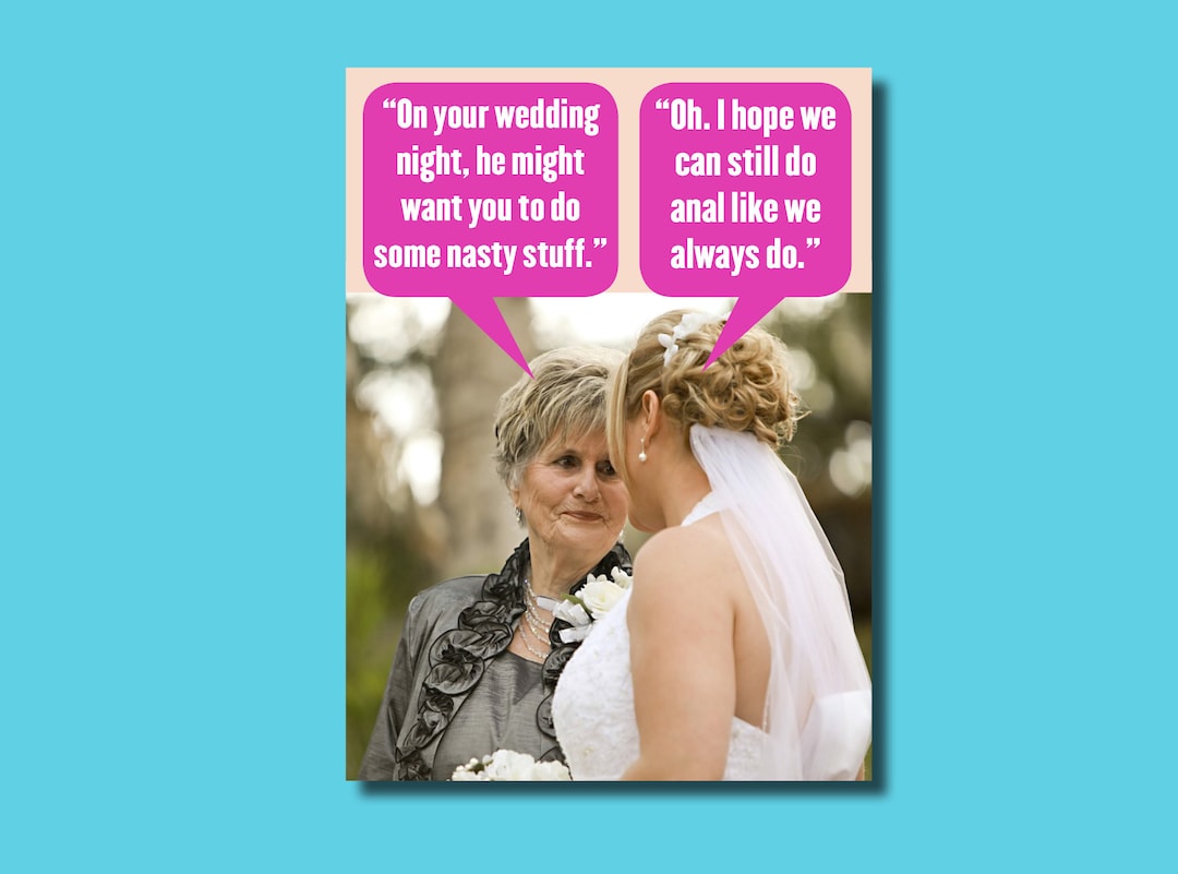 Funny Wedding Card to a Bride - Etsy