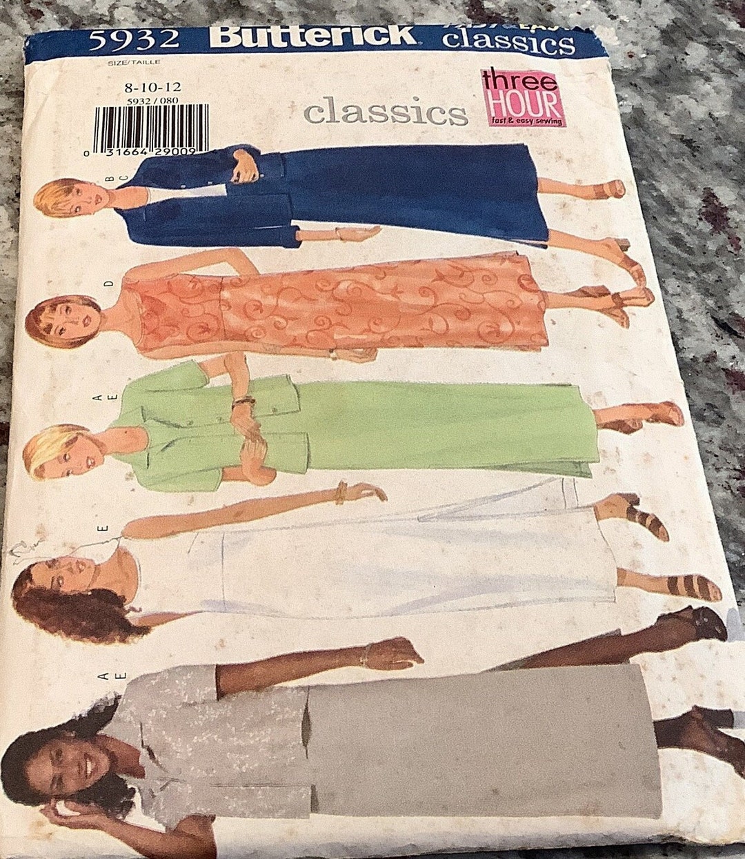90s Y2K Dress Pattern Butterick 5932 - Etsy