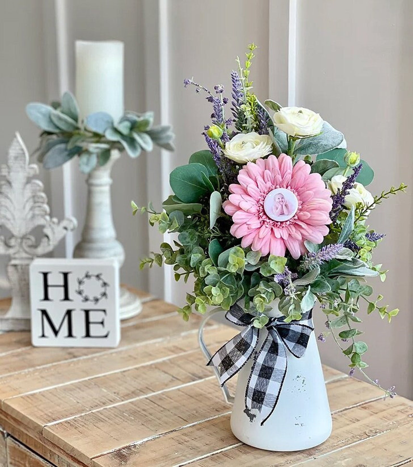 Personalized Picture Frame of Flower Poppers, Photo Frame, Unique Photo ...