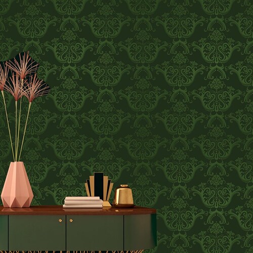 Green Vintage Victorian Pattern Wallpaper Self Adhesive - Etsy