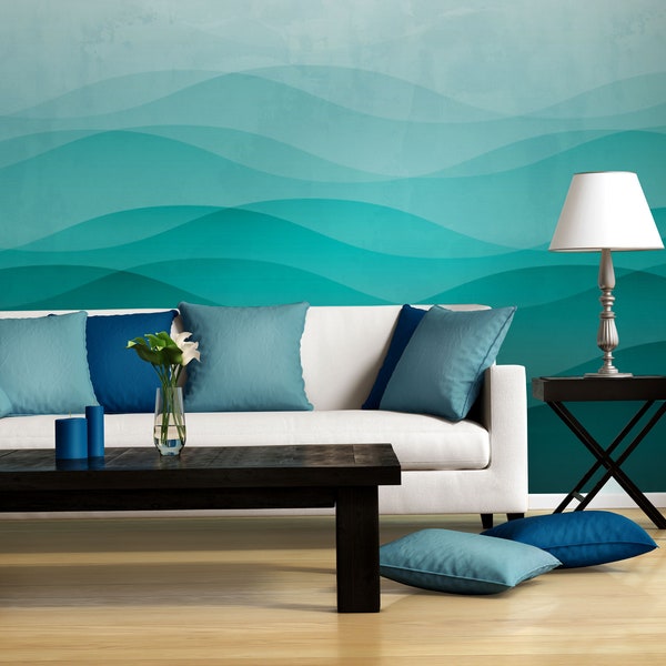 Aqua Wallpaper - Etsy