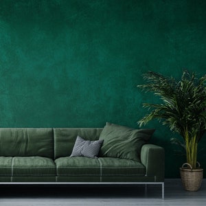 Dark Green Wallpaper [wall Decor, Peel and Stick (self Adhesive) or Non ...