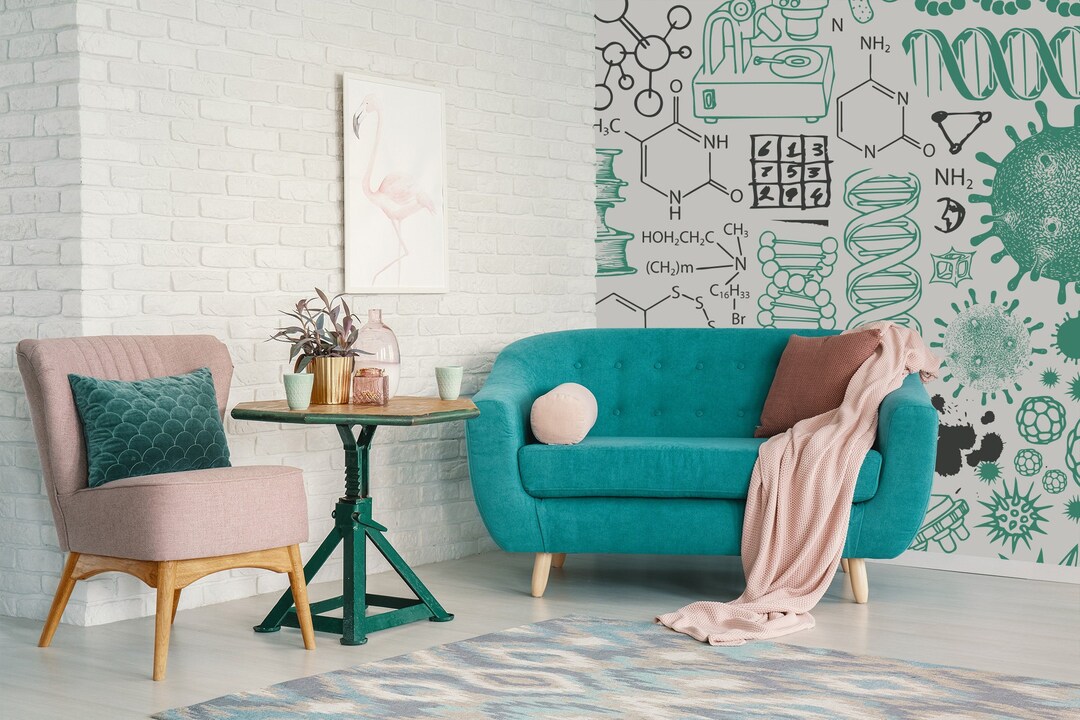 Abstract Wallpaper With Chemistry, Biology, Genetics, Medicine, Self ...