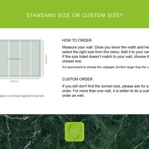 Dark Green and Gold Matte Line Art Leaves Wallpaper | Self Adhesive ...