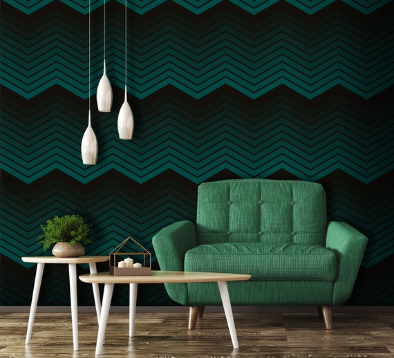Wallpaper Pattern Modern Green