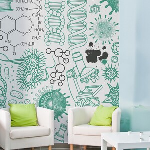 Abstract Wallpaper With Chemistry, Biology, Genetics, Medicine, Self ...
