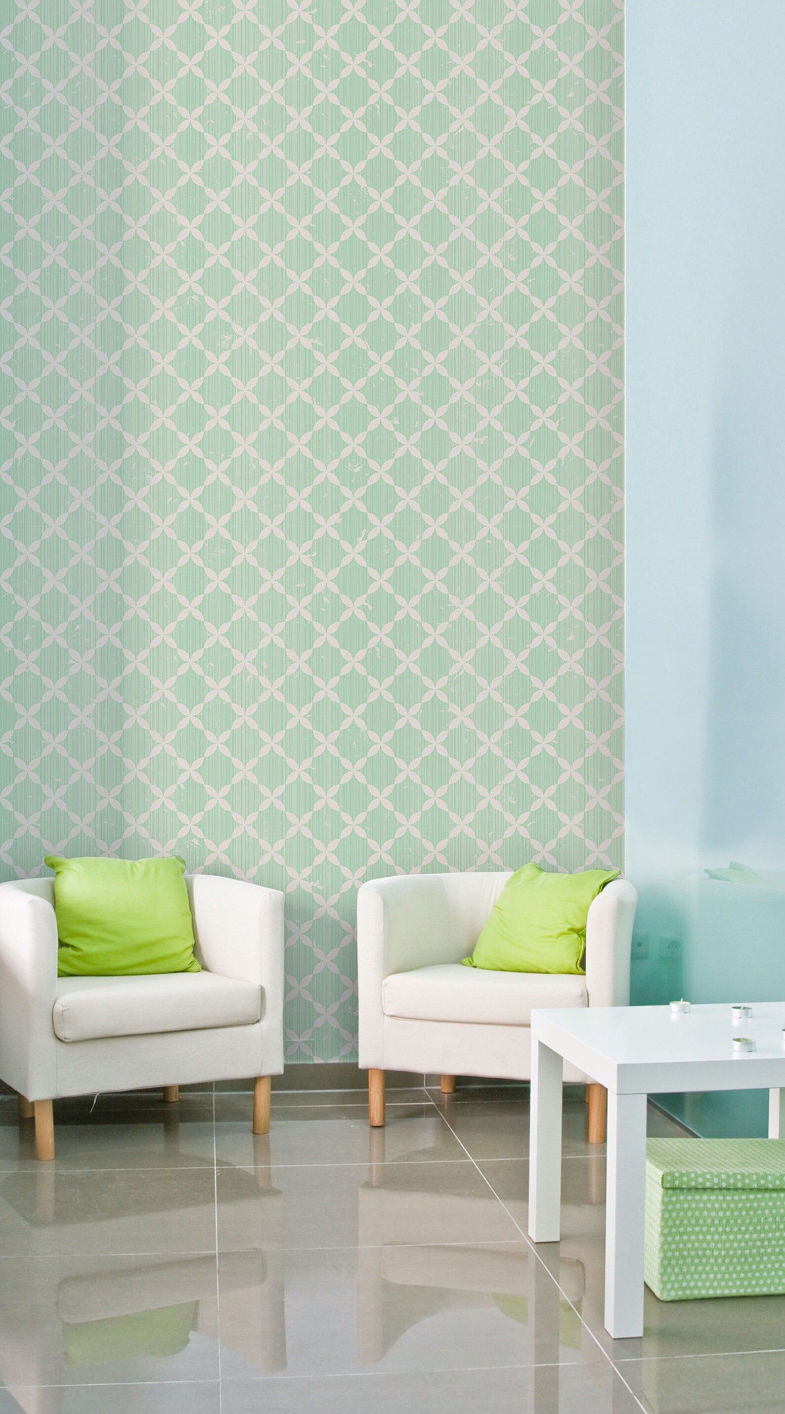 Vintage Wallpaper With Green Floral Pattern Self Adhesive - Etsy