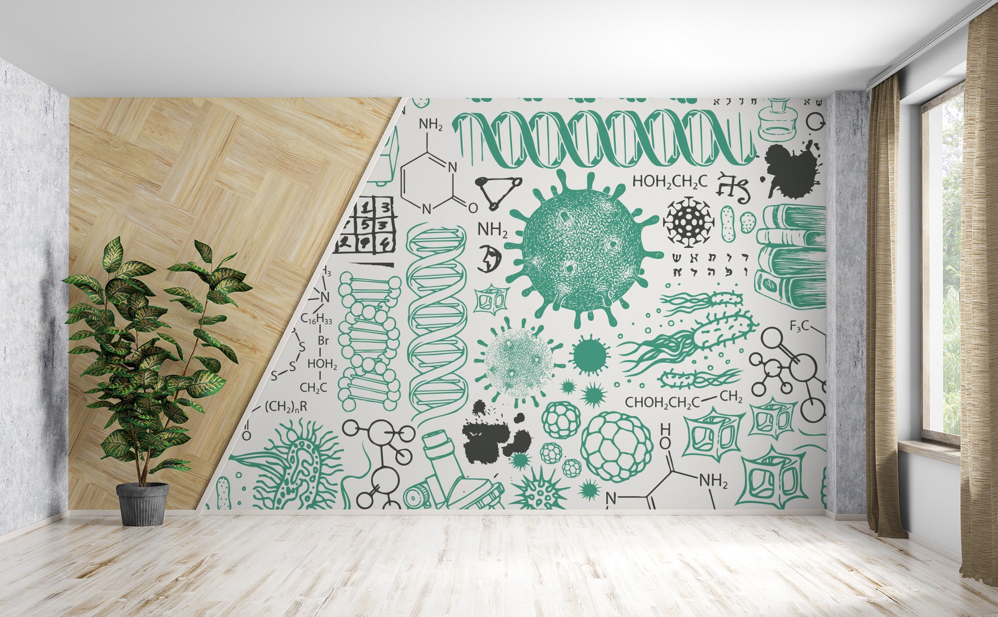 Abstract Wallpaper With Chemistry, Biology, Genetics, Medicine, Self ...