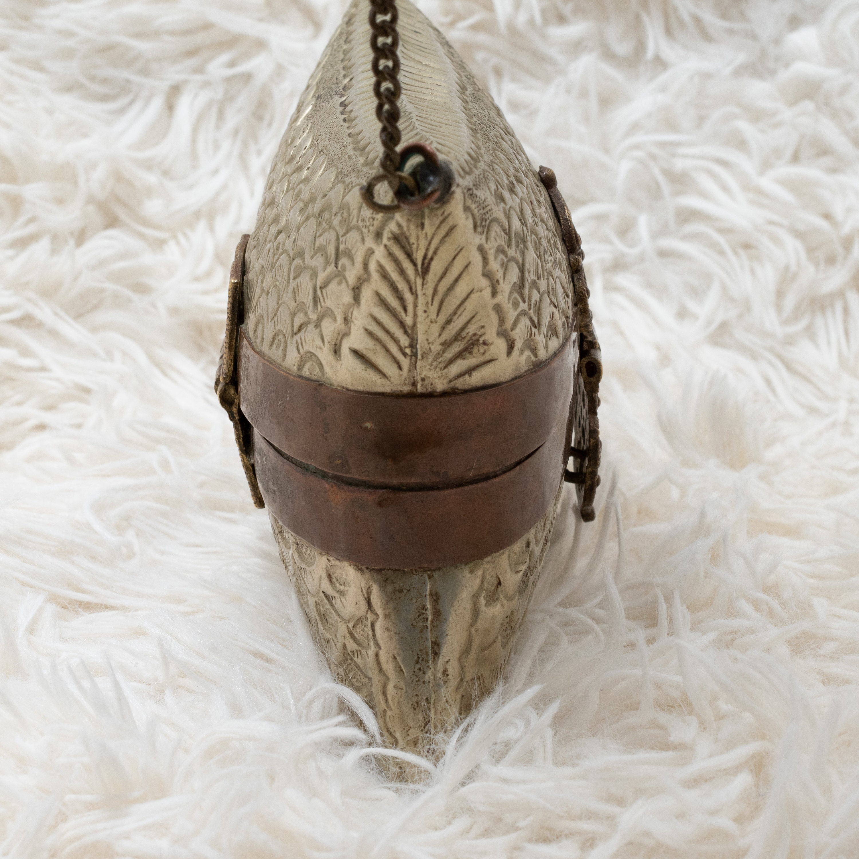 Vintage Copper and Brass Purse | 1970s Copper and Brass Pillow Purse ...