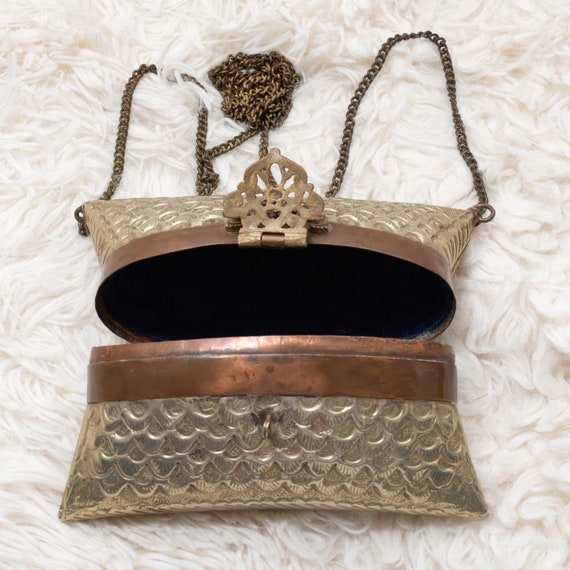 Vintage Copper and Brass Purse | 1970s Copper and Bra… - Gem