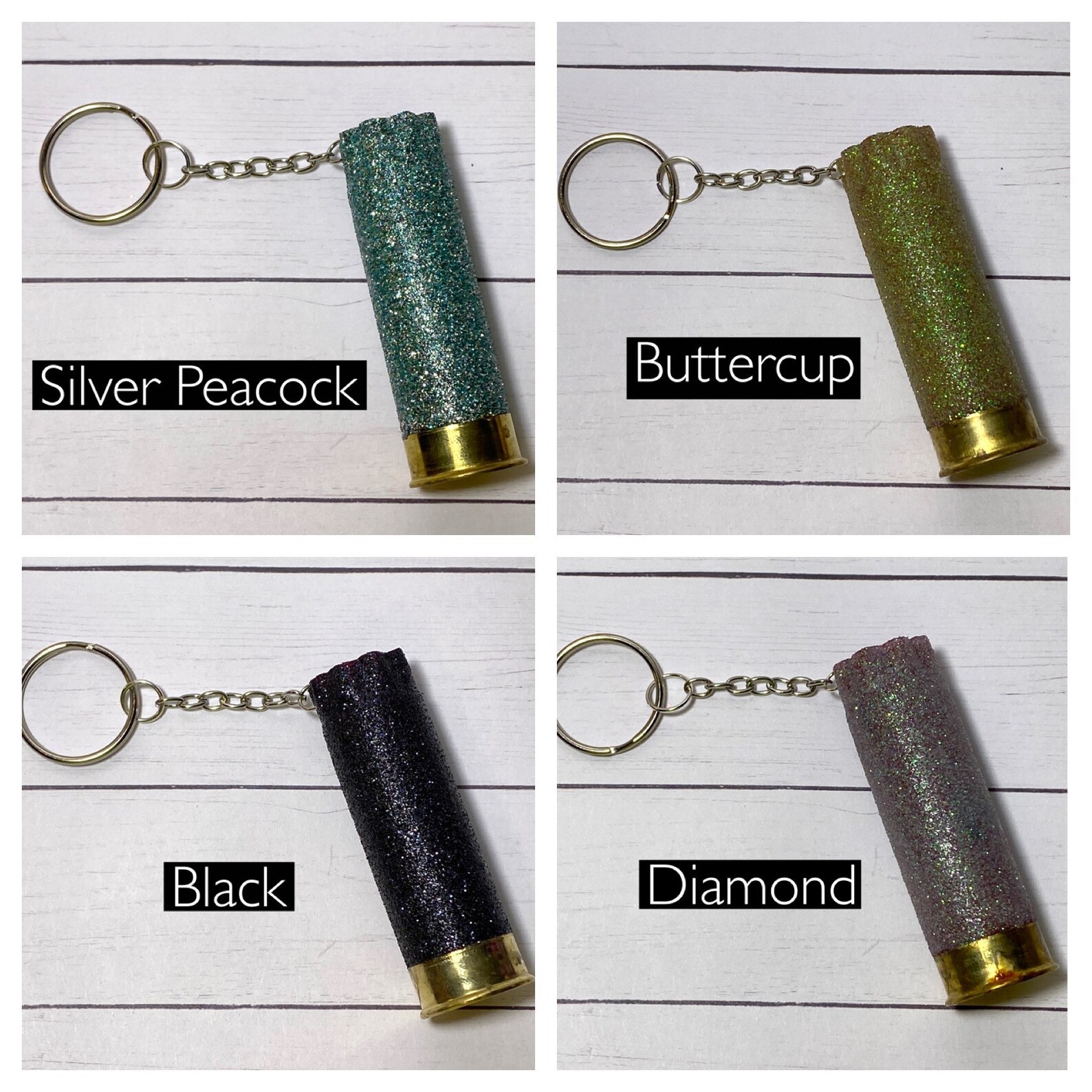 Glitter Shotgun Shell Keychain - Etsy