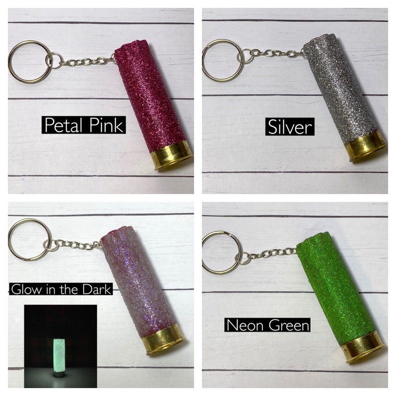 Glitter Shotgun Shell Keychain - Etsy