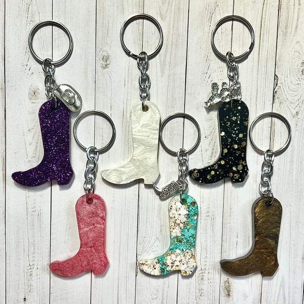 Resin Cowboy Keychain - Etsy