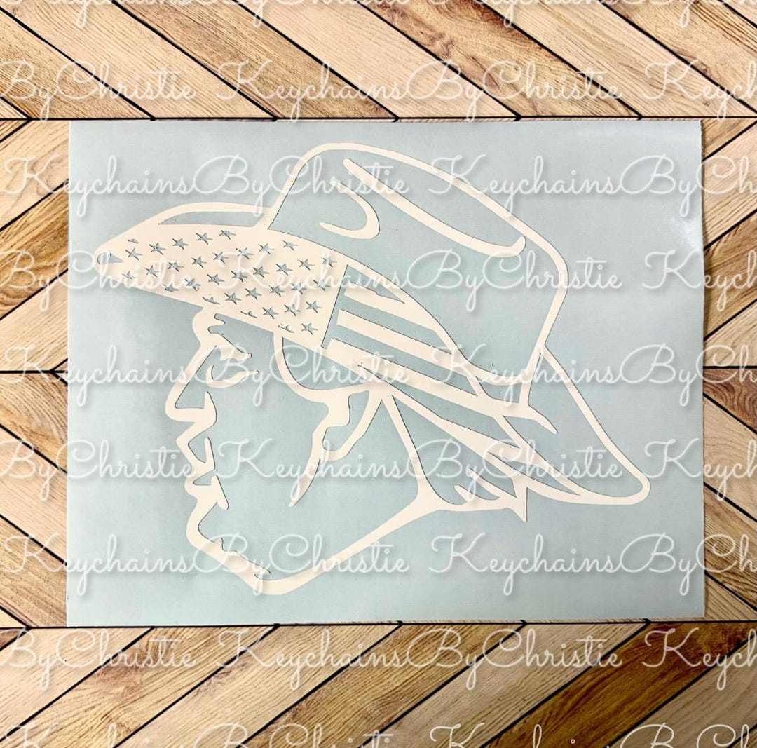 Patriotic Cowboy Trump Decal | Trump Decal | Trump 2024 Sticker | Trump ...