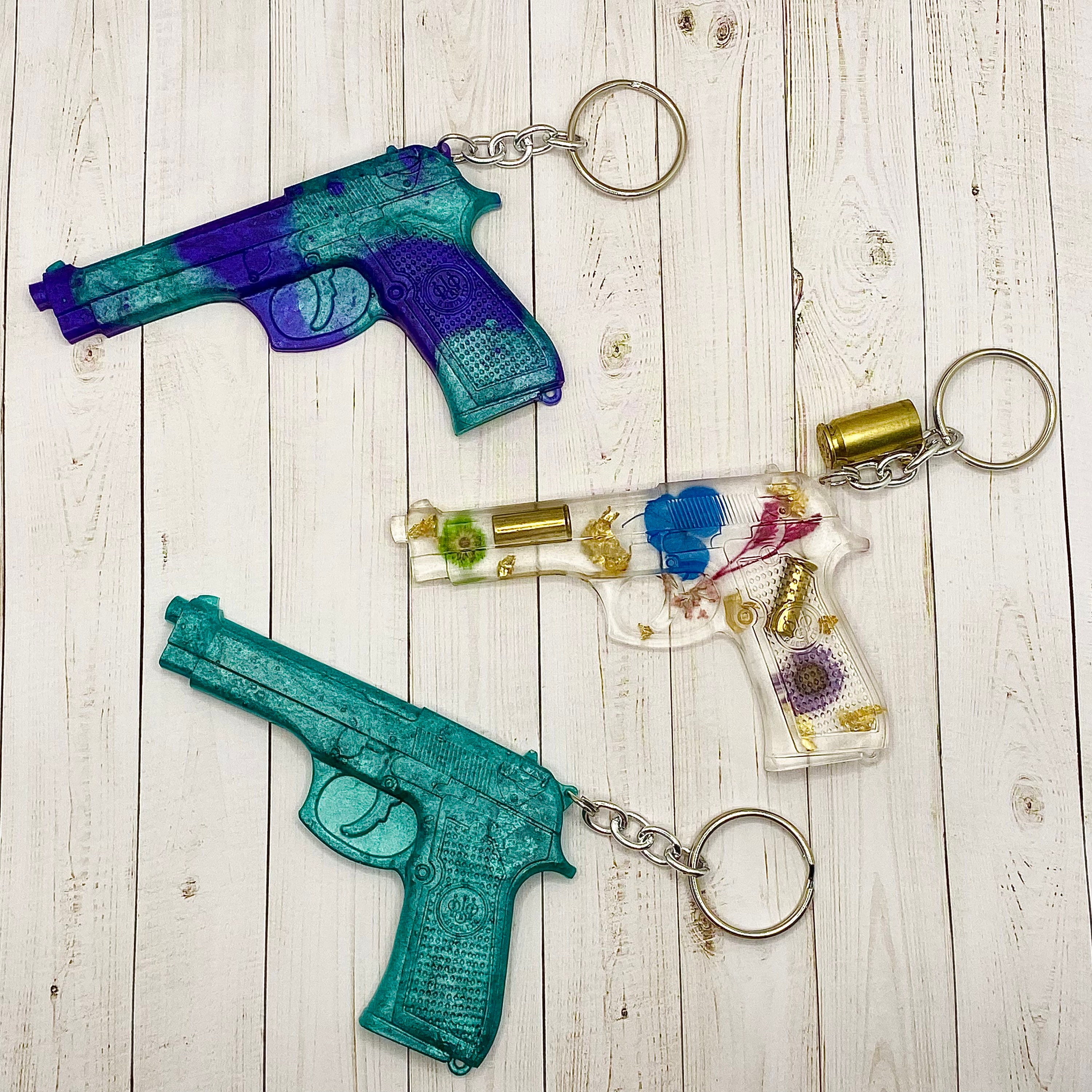 Gun Resin Keychain Gun Resin Ammo Keychain Guns Pistol - Etsy