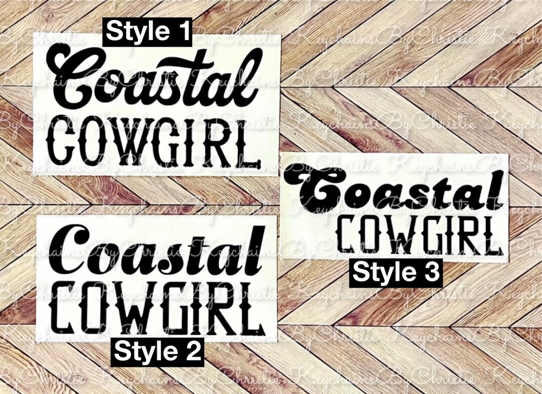 Coastal Cowgirl Decal | Cowgirl Decal | Ocean Decal | Ocean Girl Decal ...
