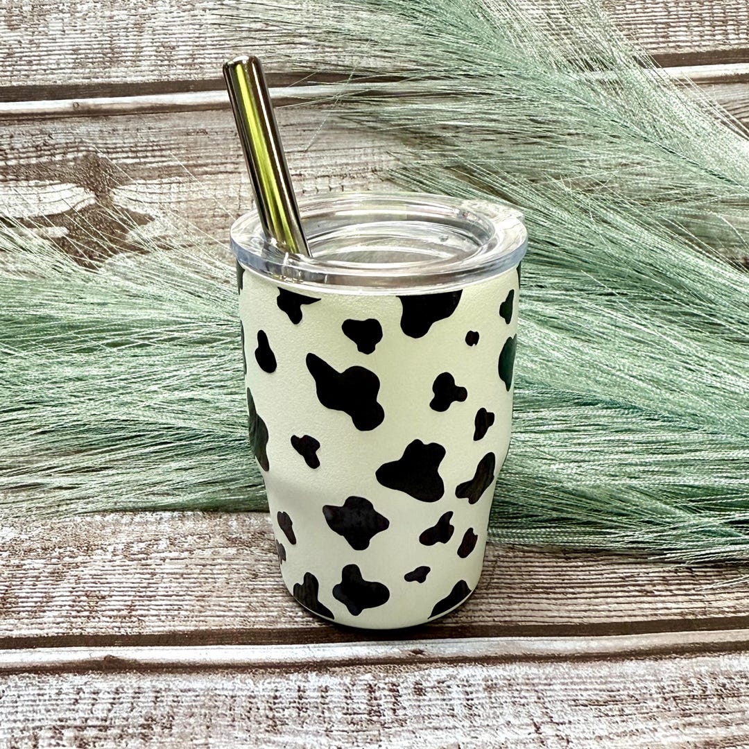 Mini Cow Print Insulated Tumbler - 3fl Oz | Cow Print Cup | Cow Print ...