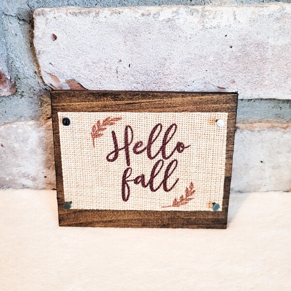 Mini Fall Signs - Etsy