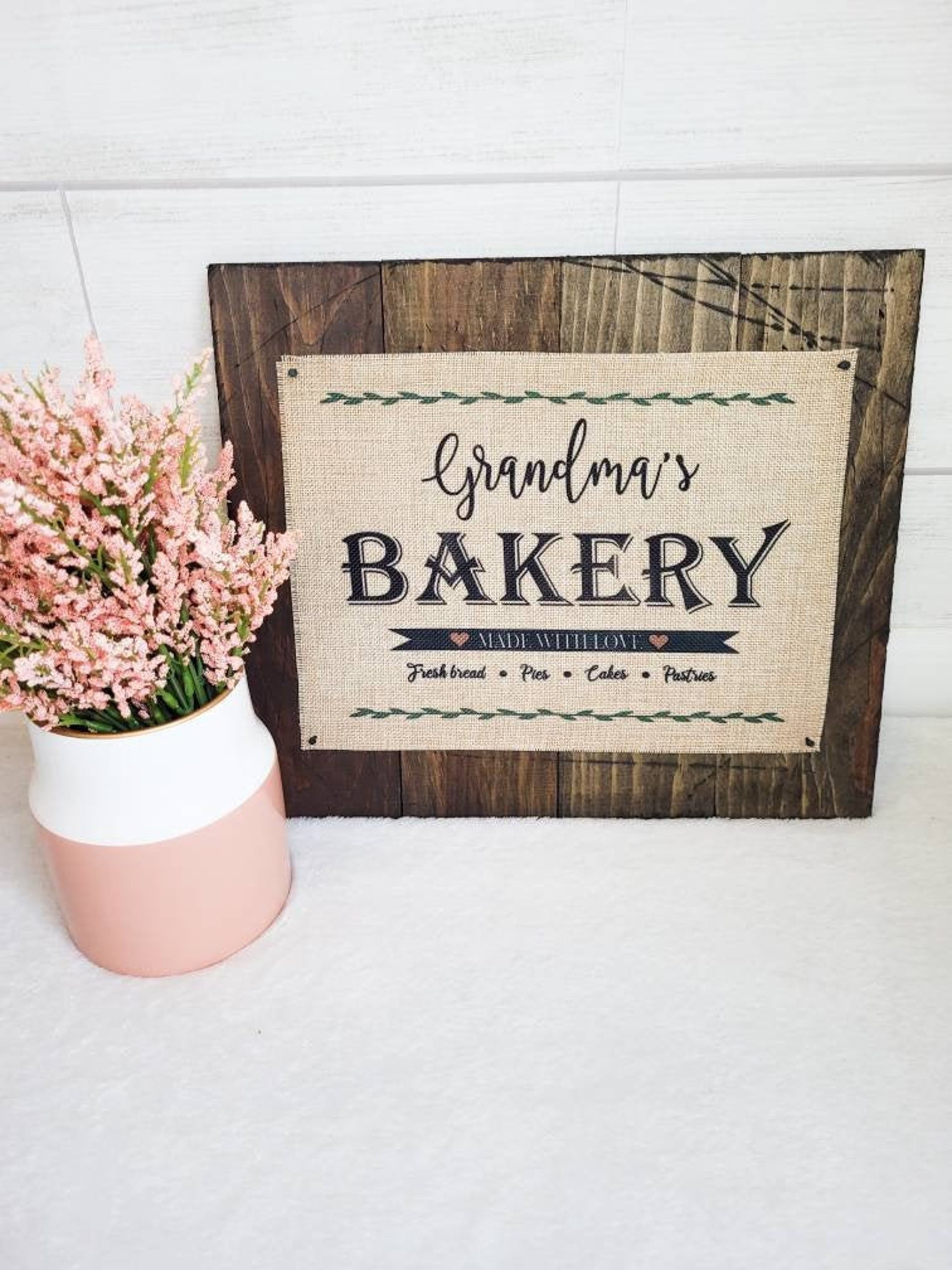 Grandma's Bakery Sign Grandma's Kitchen Sign | Etsy