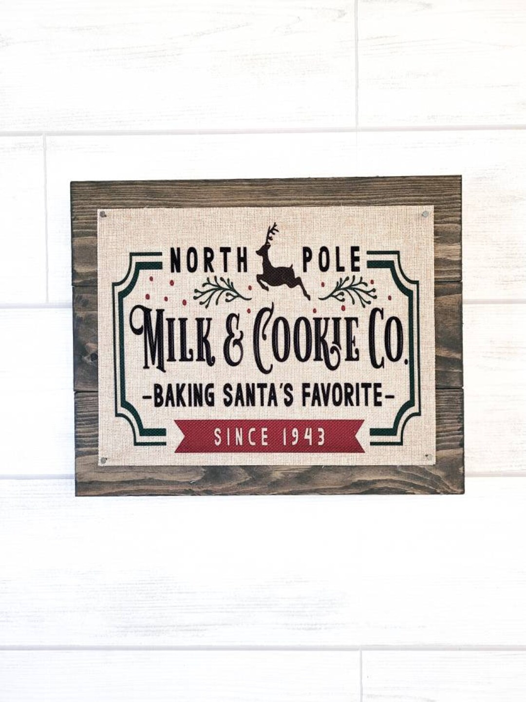 Milk & Cookies Sign, Christmas Decor, Holiday Sign, Winter Wood Sign ...