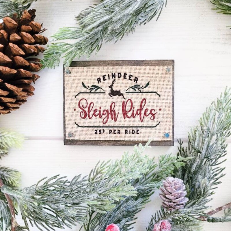 Sleigh Ride Sign - Etsy