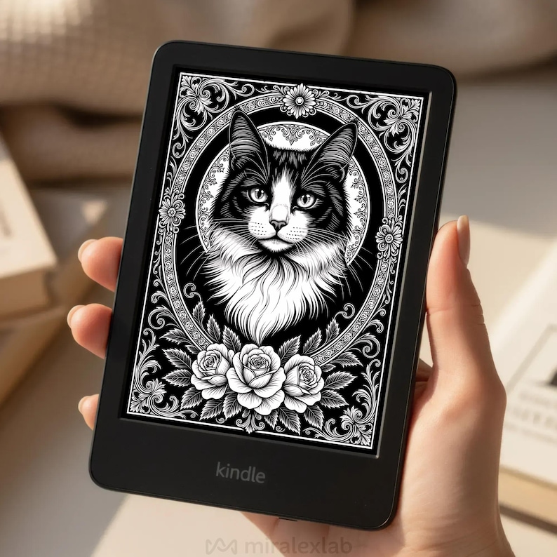 Majestic Cat Kindle Lock Screen – Borderless Wallpaper (digital ...