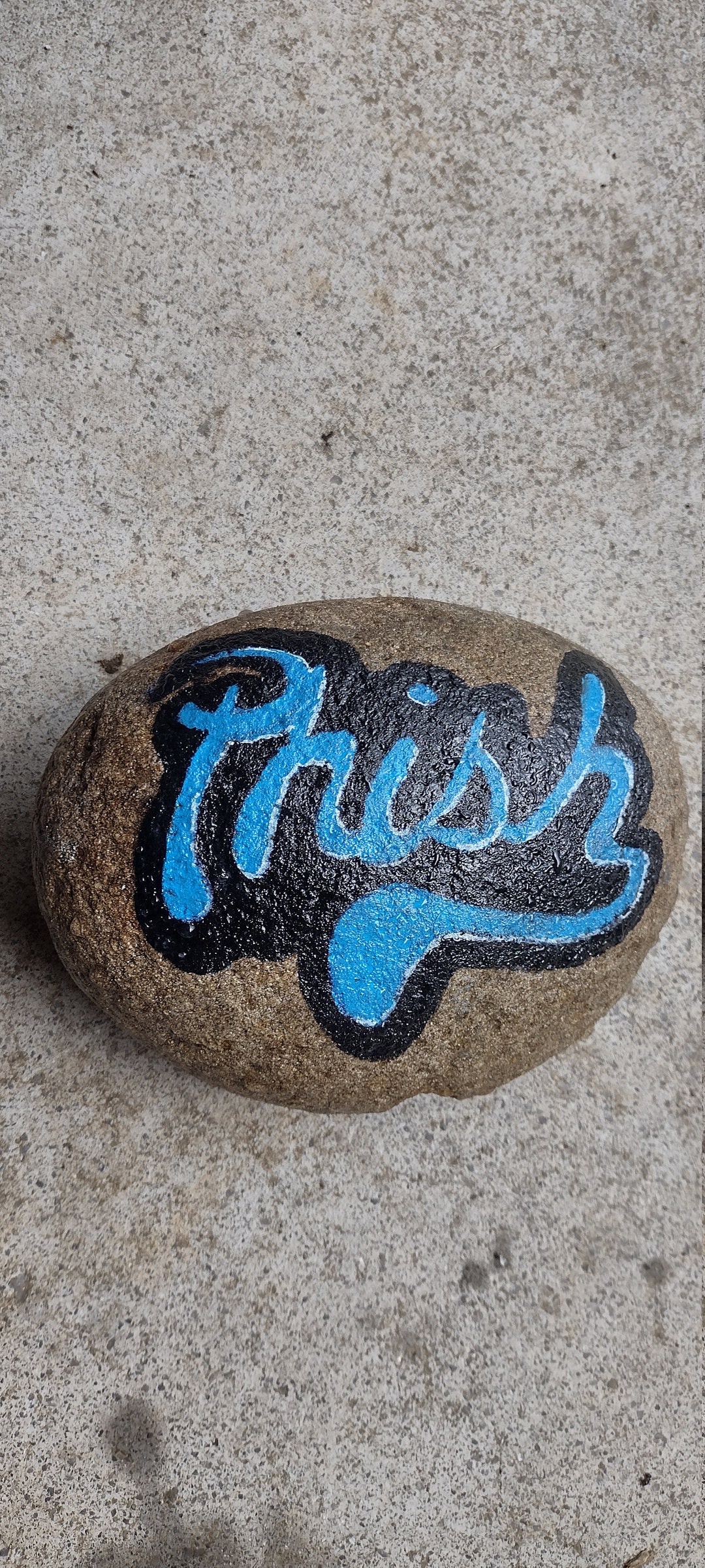 Hand Painted Phish Logo Rock - Etsy