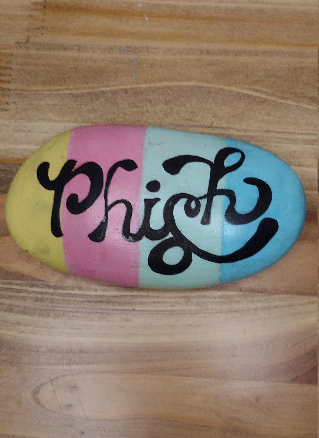 Hand Painted Phish Logo Rock - Etsy