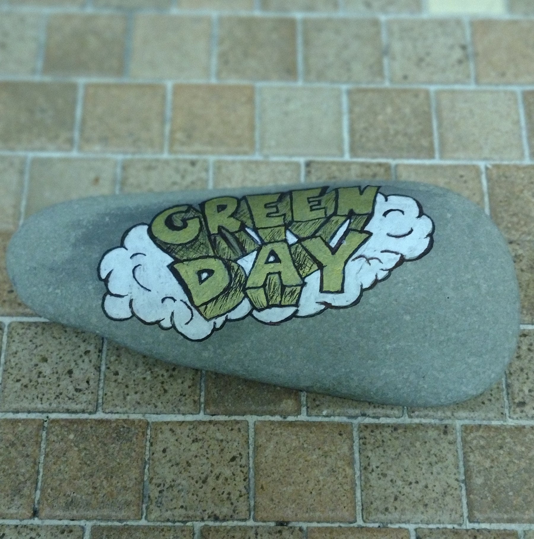 Green Day Dookie Logo Green Day: Dookie Logo (Discharge Print) Black