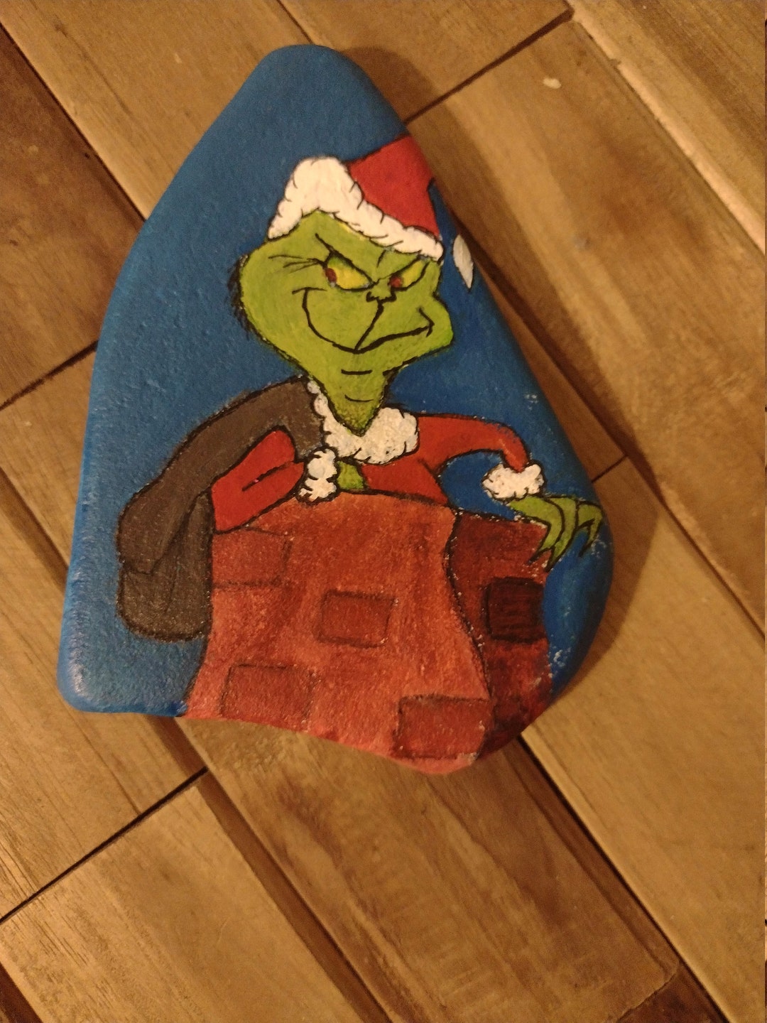 Hand Painted Christmas Grinch Rock Grinch Who Stole Christmas - Etsy