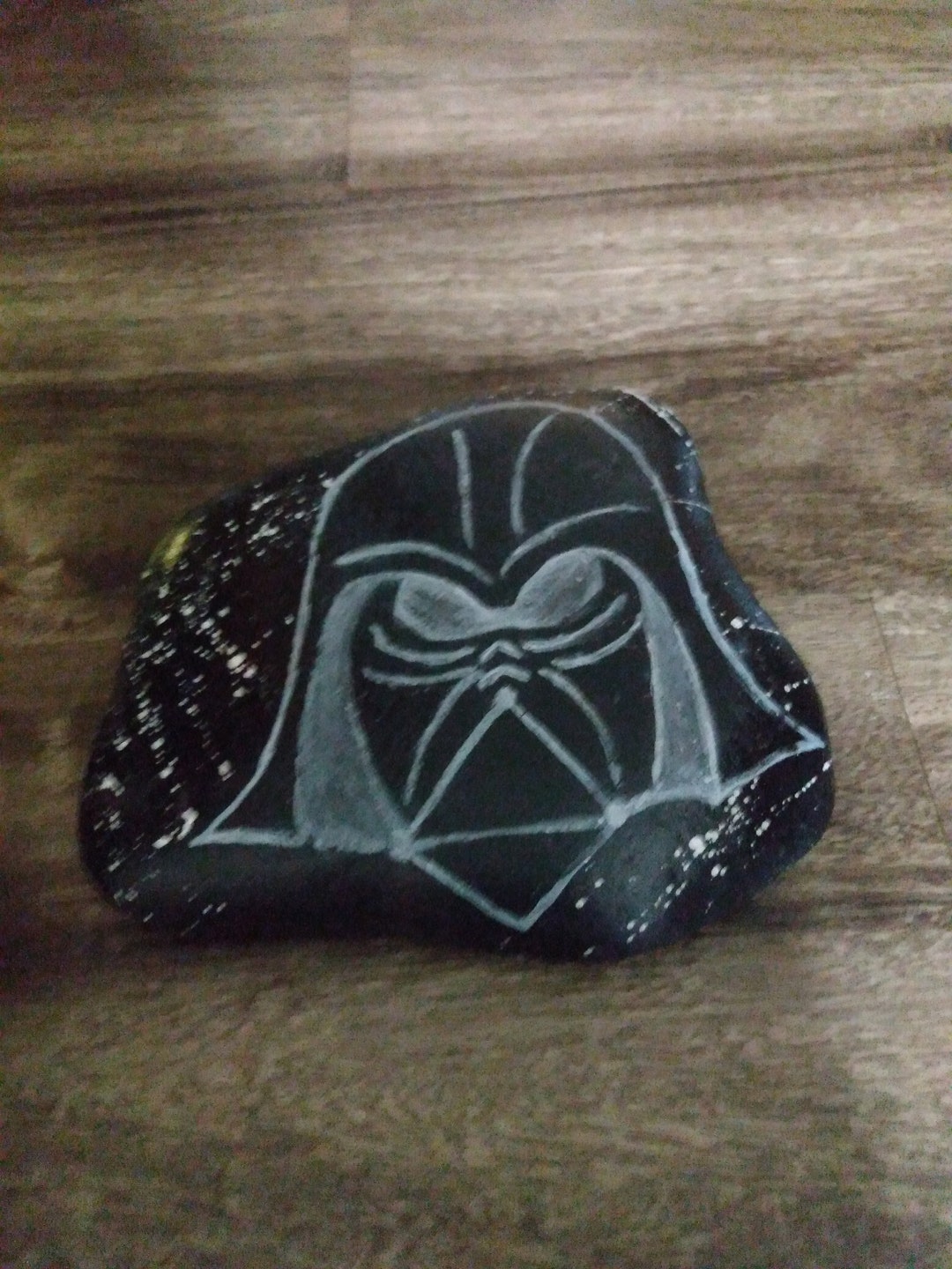 Hand Painted Star Wars Darth Vader Rock - Etsy