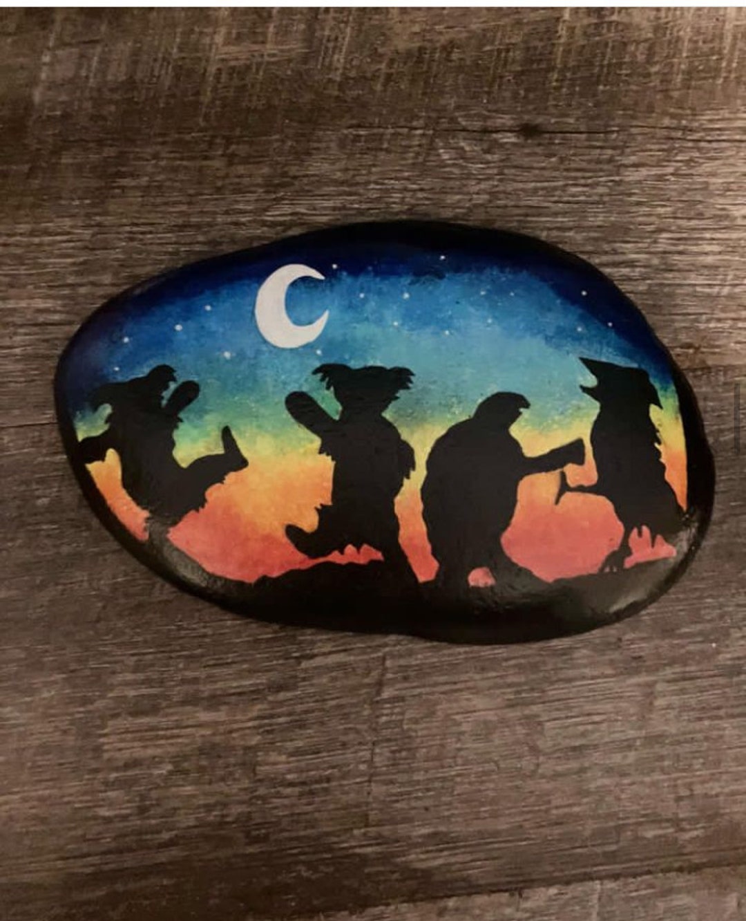 Grateful Dead Moon Dance Hand Painted Rock | Grateful Dead Terrapin ...