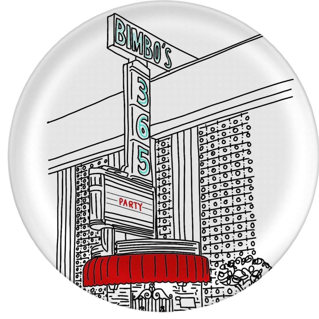 Set of 4 Custom Illustrated Photo Plates - SF - Etsy