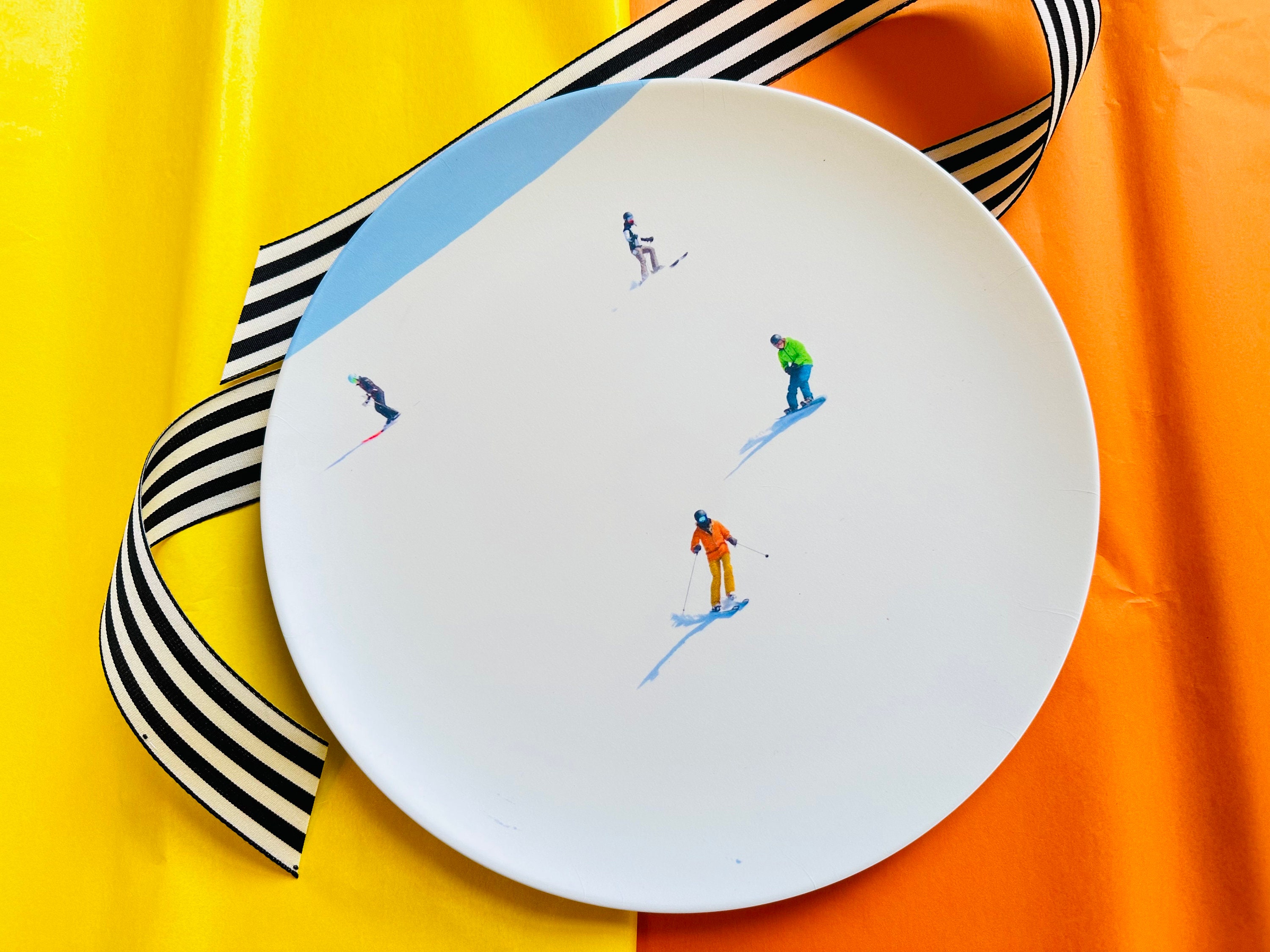 Set of 4 Ski Plates - Etsy