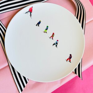 Set of 4 Ski Plates - Etsy