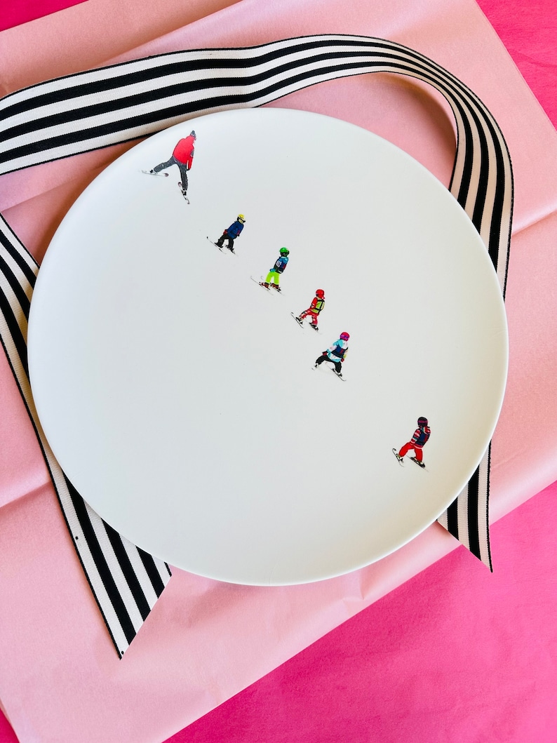 Set of 4 Ski Plates - Etsy