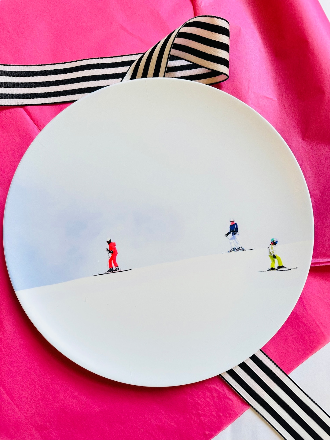 Set of 4 Ski Plates - Etsy