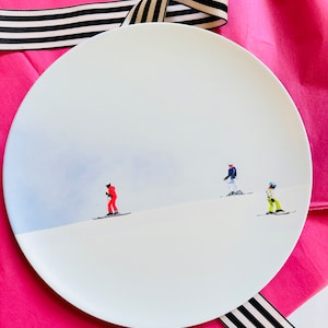 Set of 4 Ski Plates - Etsy
